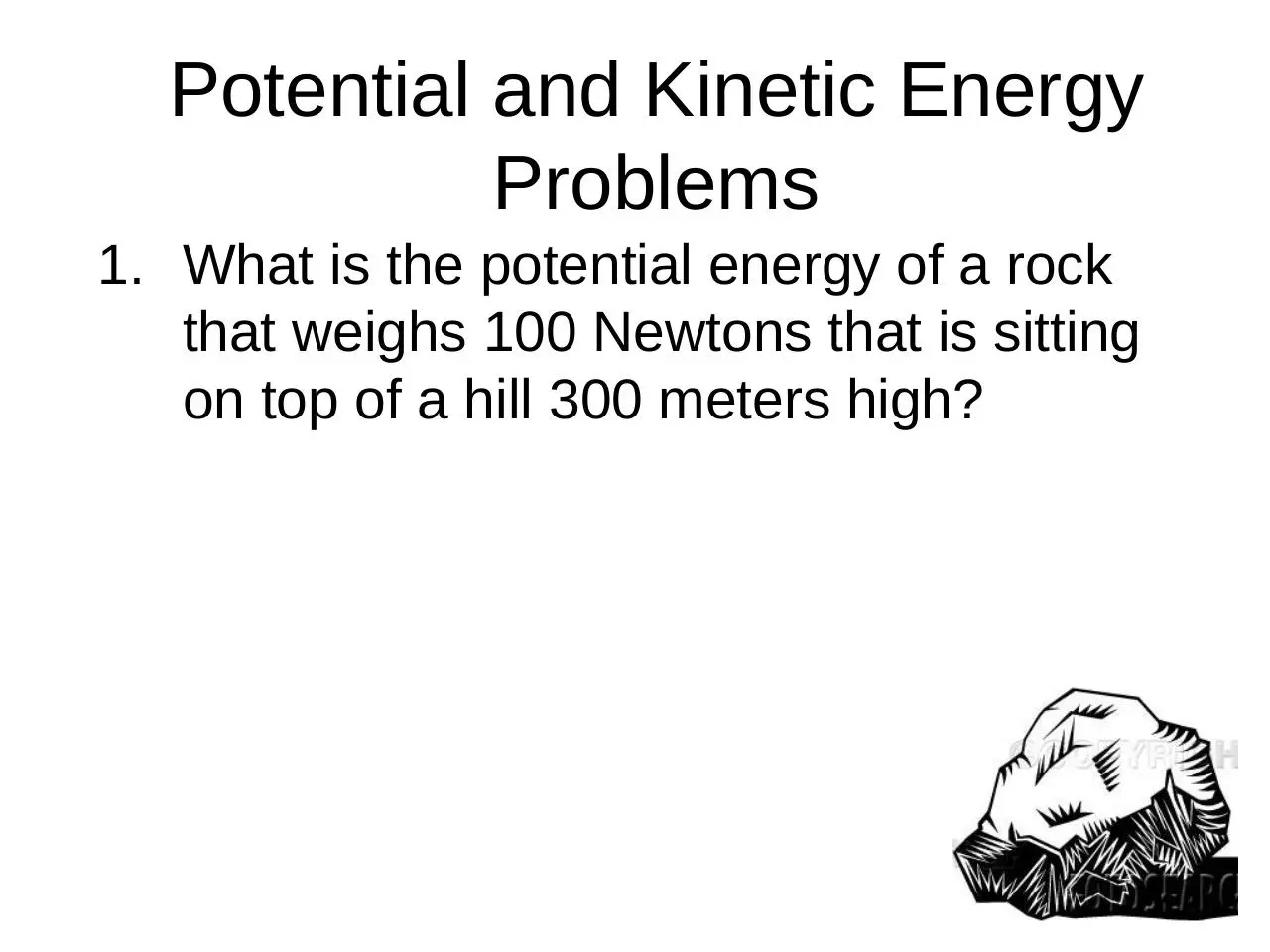 Potential And Kinetic Energy Problems How To Solve Work And